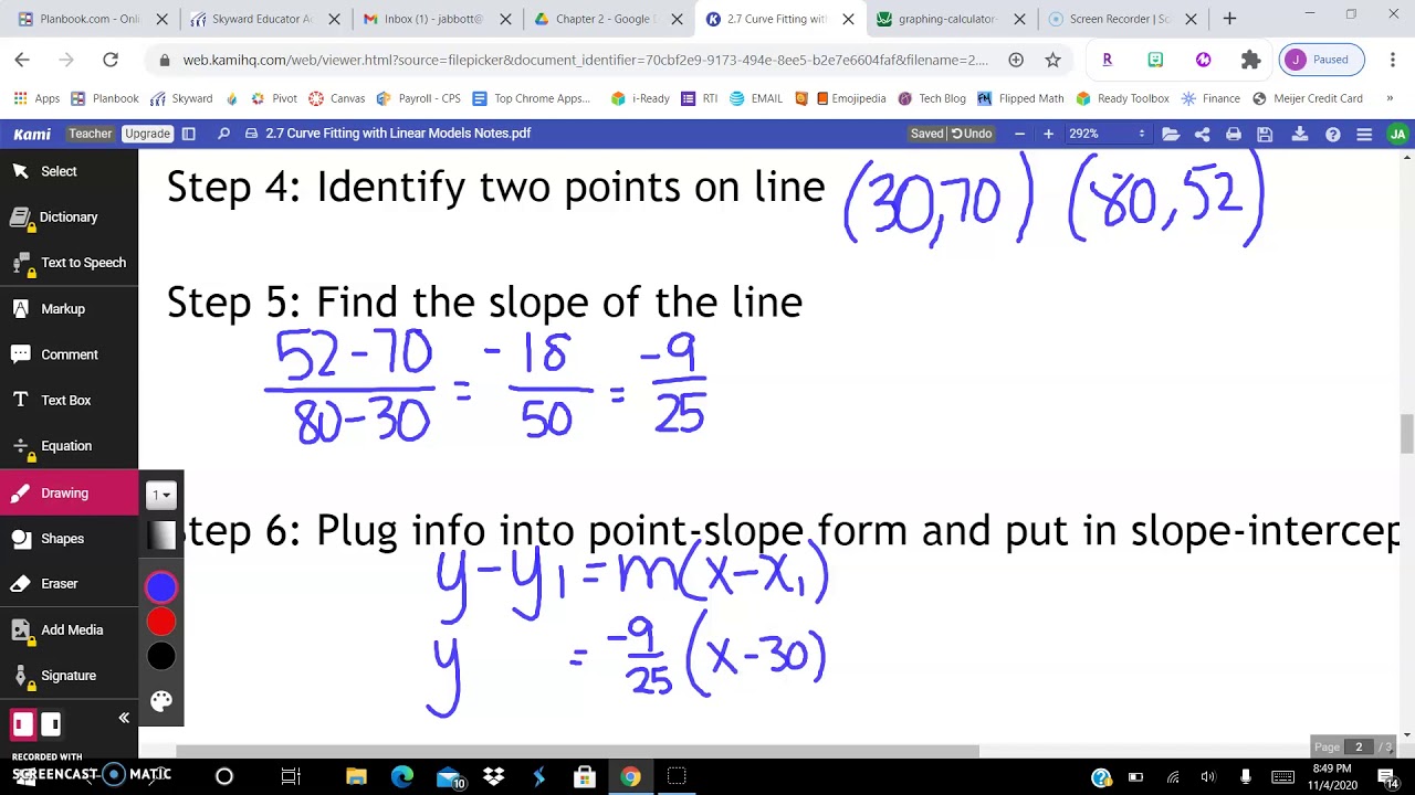 Curve Fitting w/ Linear Models