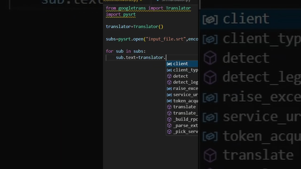 Automated Subtitle Translation with Python: Translate SRT Files Easily! 🎬🌐