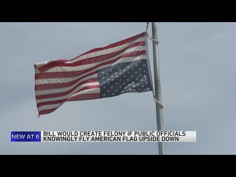 Illinois bill could make it a felony to fly American flag upside down