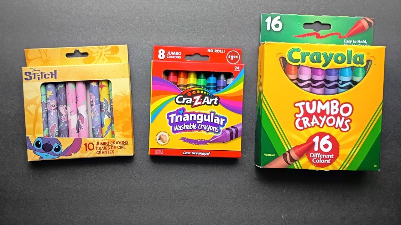 Jumbo Crayon Face Off! #alwaysaudrea #crayons #swatching