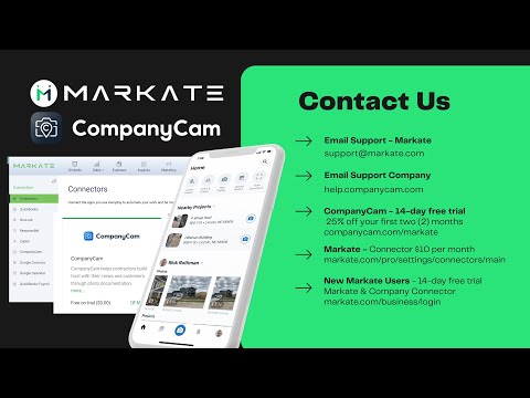 Markate - CompanyCam Integration Showcase