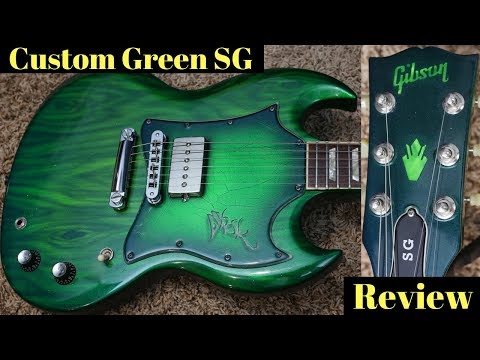 Video! 2005 Gibson SG Standard Custom Sparkle Green Paint Job | Reverb