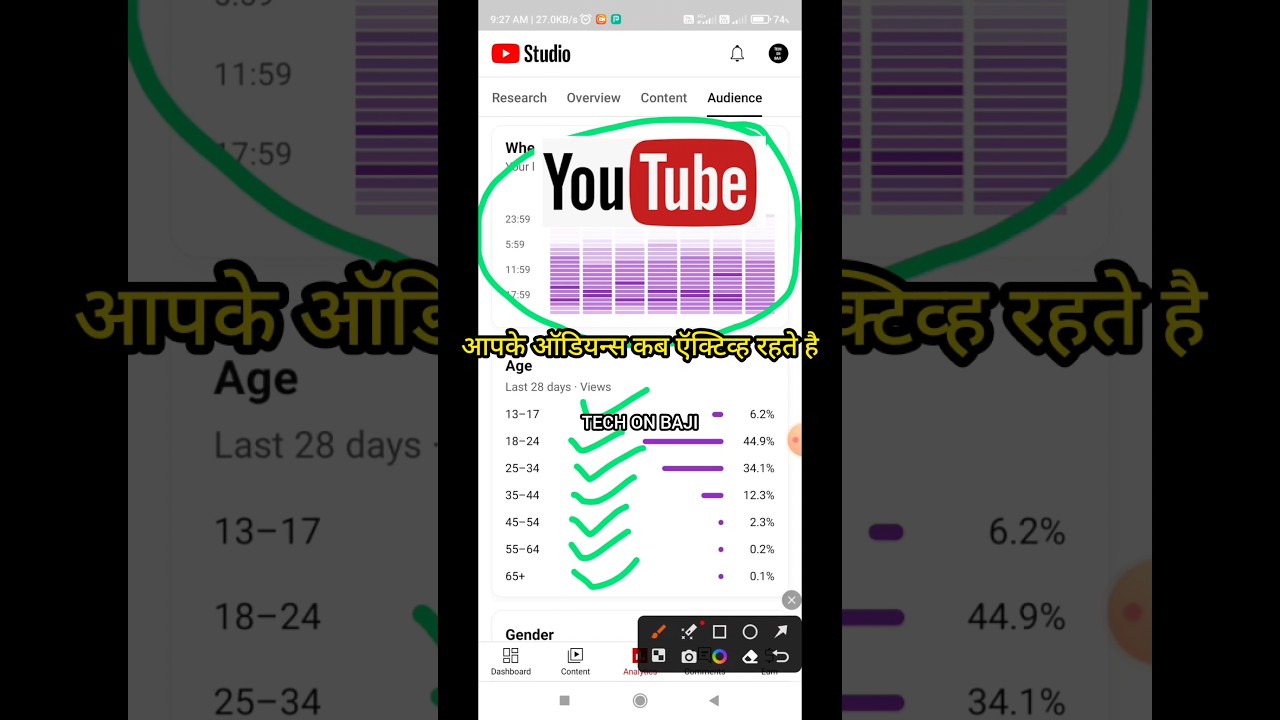 youtube audience active | yt studio explanation #shorts #viralshorts #trendingshorts #short