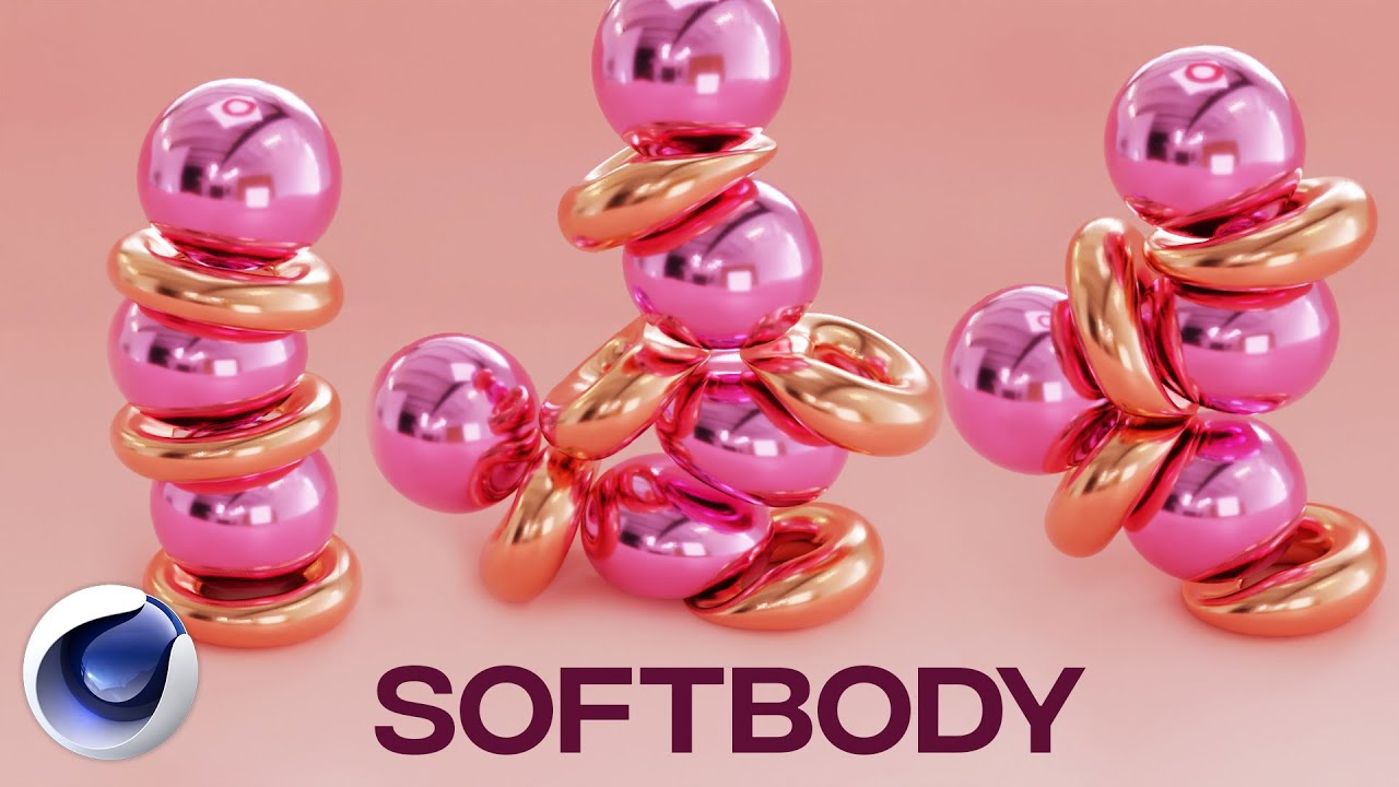Best Cinema 4D Tutorial || Softbody Simulation | C4D Tutorial Beginner