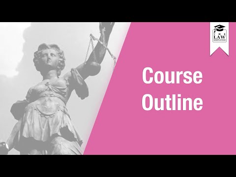 Conflict of Laws - Course Outline