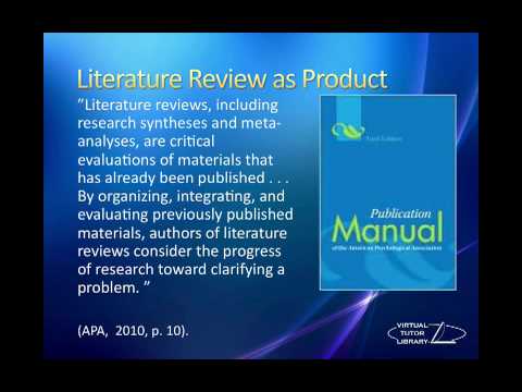 Literature Review Definitions