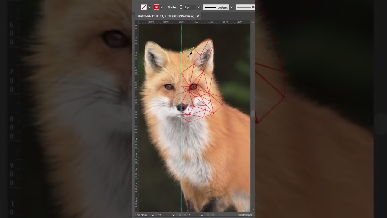 Fox Low Poly Illustration Art🦊🎨...   #fox#graphicdesign #illustrator  #lowpolylogo #lowpolyart