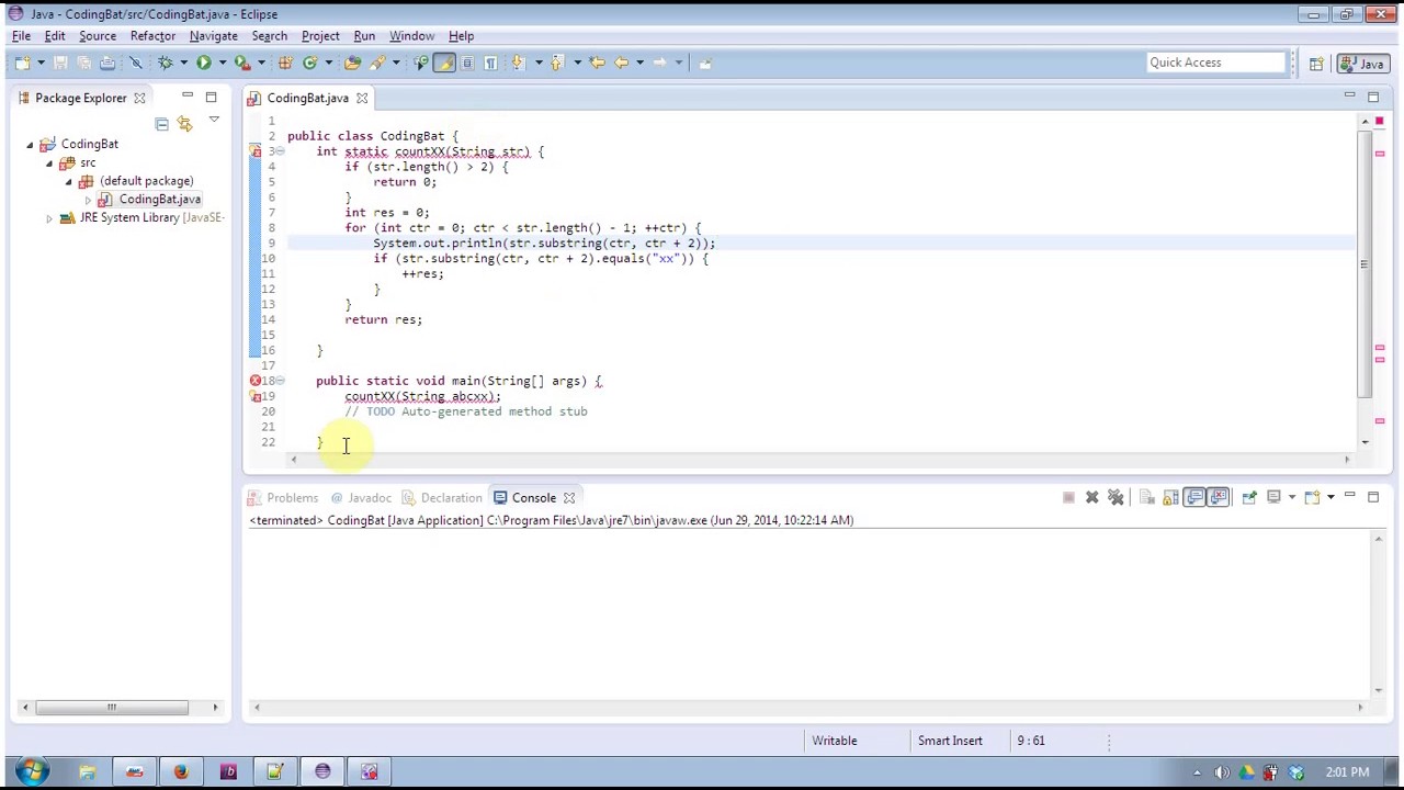 Let's play Coding Bat!  Java Warmup   part 2