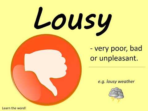 Learn the word! - Lousy
