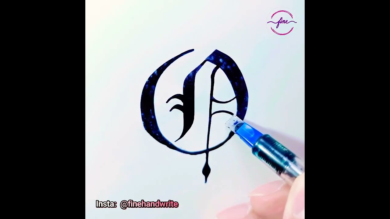 How to write Gothic Alphabet | Handwriting | Letter O
