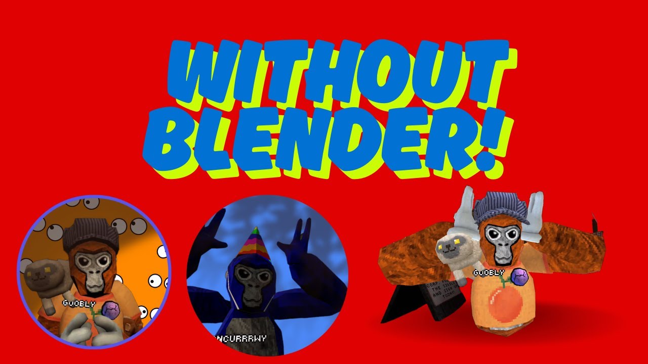 How to create a gorilla tag blender pfp! ( without blender)