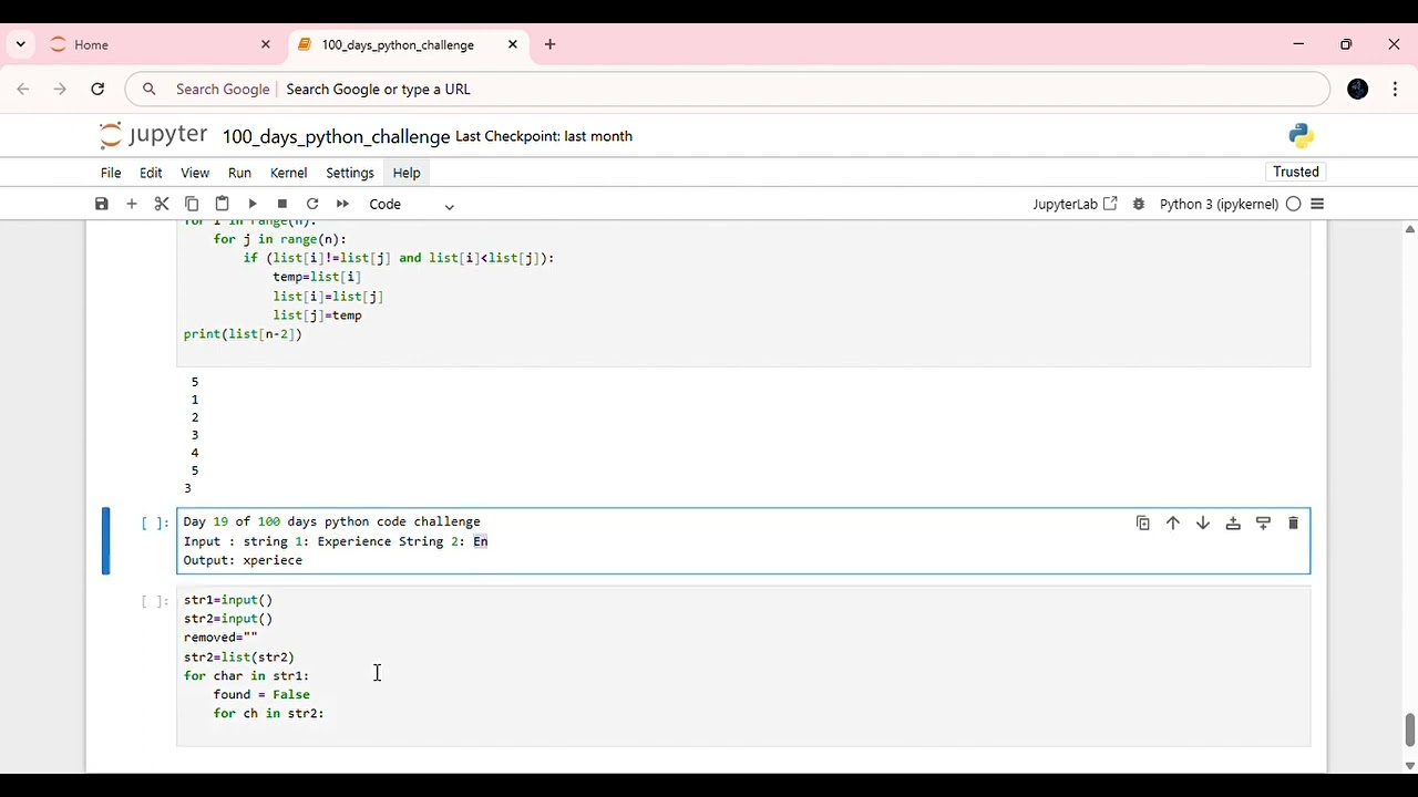 Day 19 - 100 days python code challenge