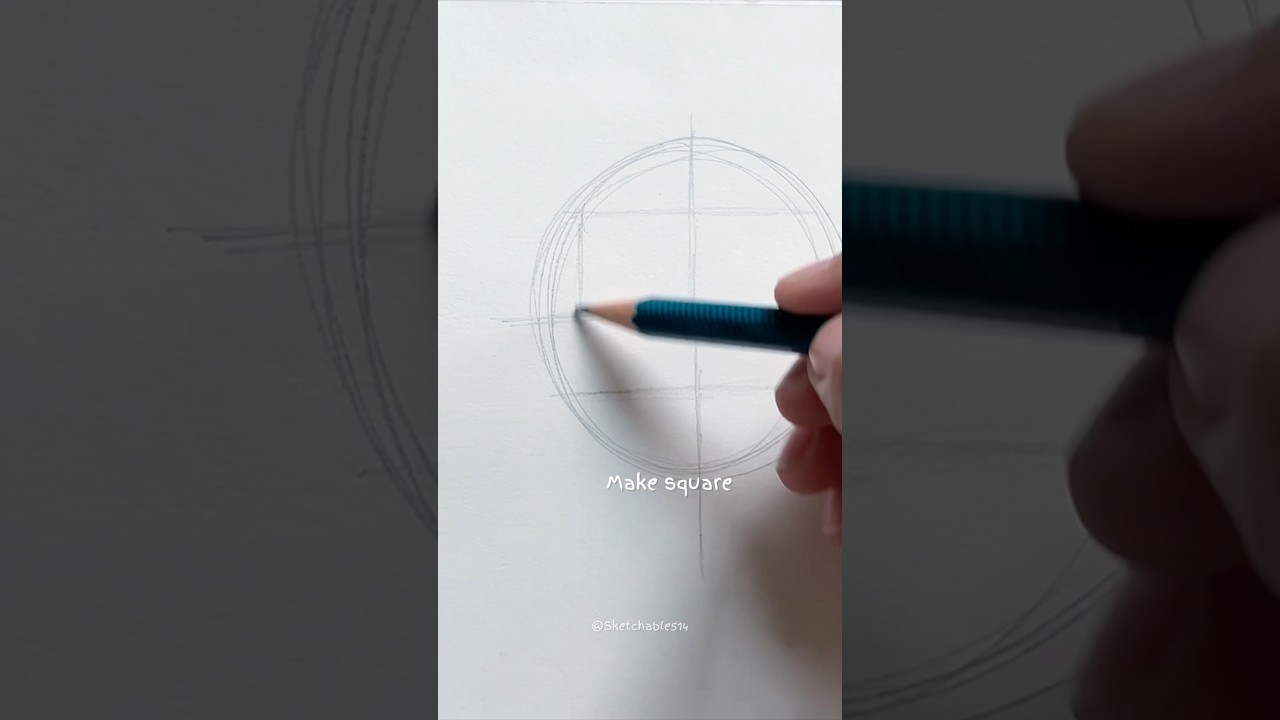 How to draw face proportions for beginners !