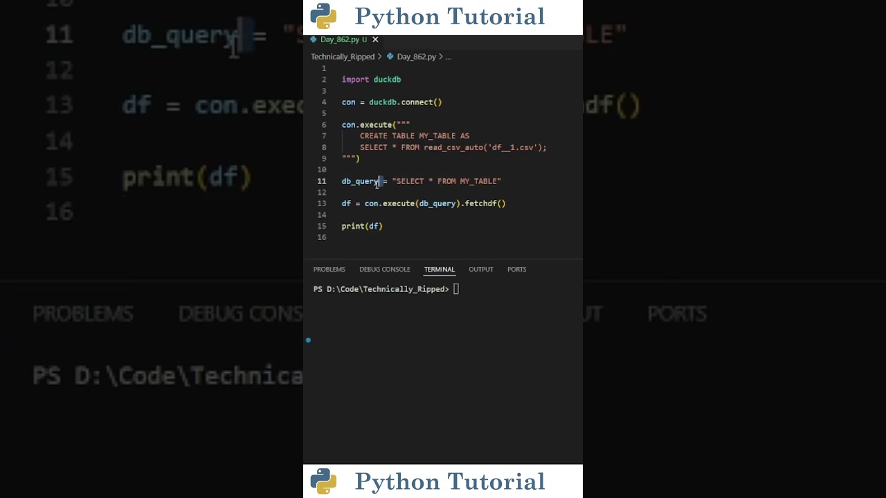 Adding Data to a DuckDB Table | Python Tutorial
