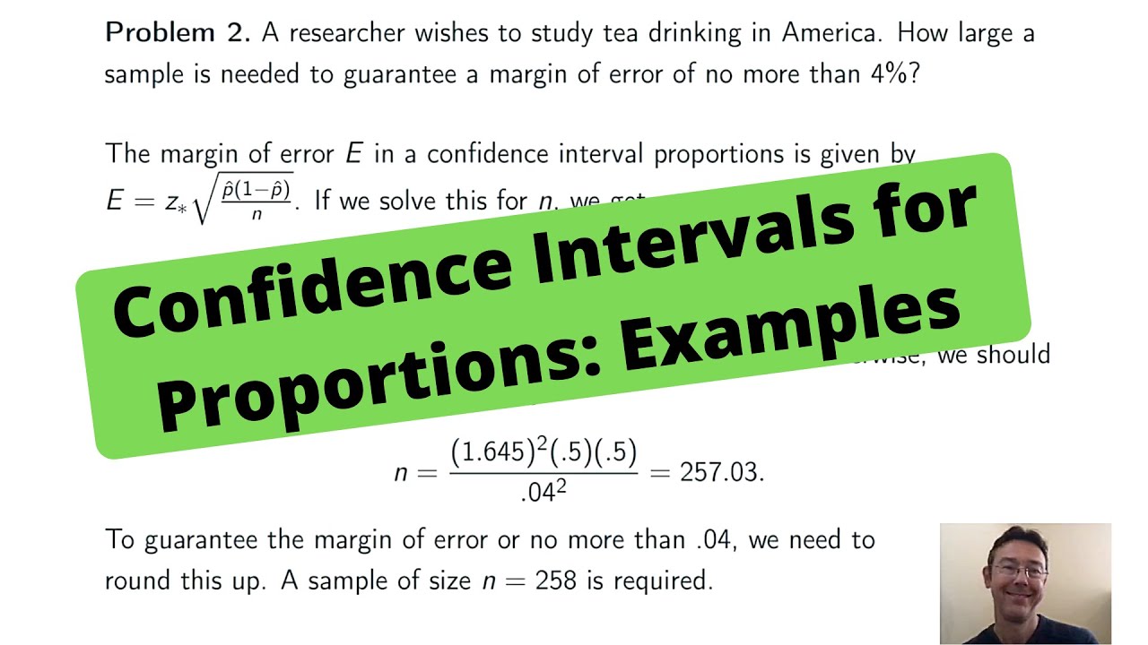 Confidence Intervals for Proportions: Examples