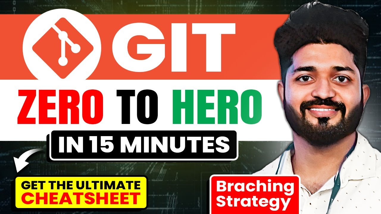 Git & GitHub Tutorial with Cheatsheet/Branching Strategy/Interview Questions and hands-on Resources