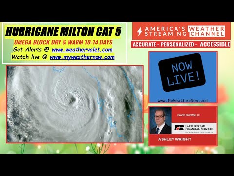 HURRICANE MILTON CAT 5 STORM OMEGA BLOCK WARM & DRY 10 TO 14 DAYS