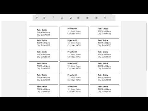 How to create a full sheet of return address labels