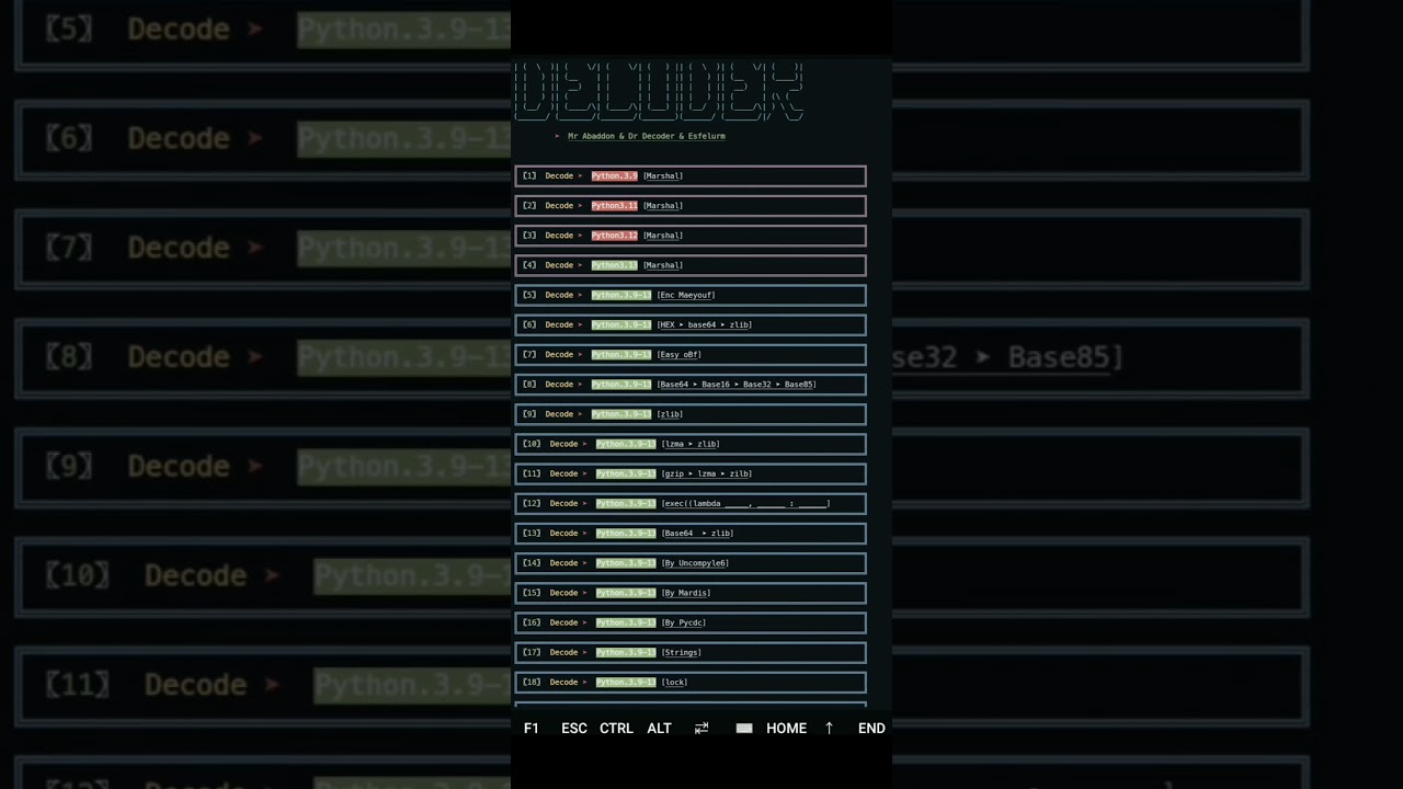 Decompile Python file (Encrypted with marshal) #Decompiler #Decompile #Decoder #marshal