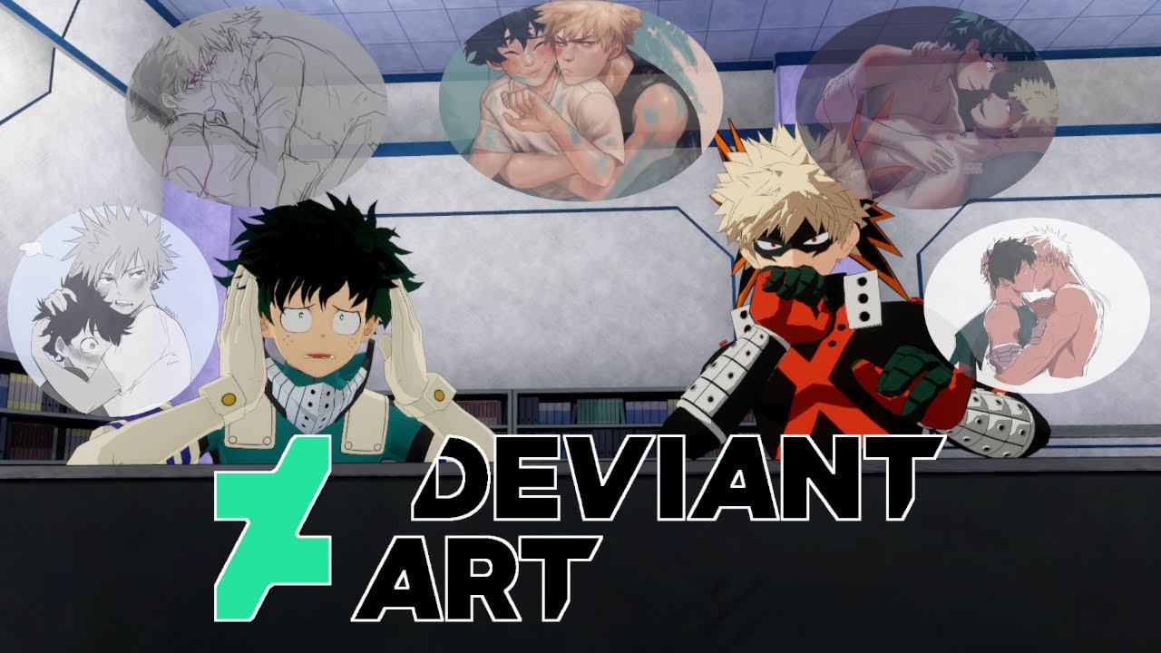 Bakugou and Midoriya Look at DeviantArt (MHA Skit)