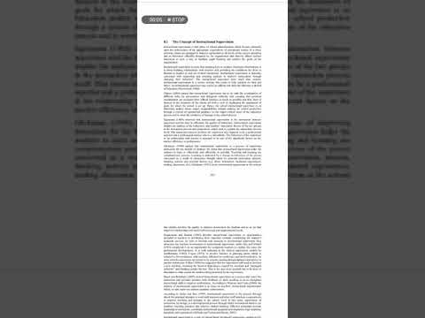 Concept of Instructional Supervision, easy wording, brief explanation as a type of supervision