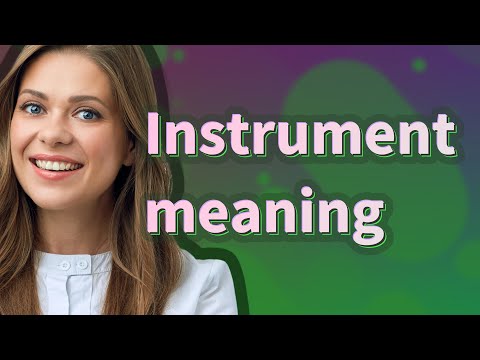 Instrument | meaning of Instrument