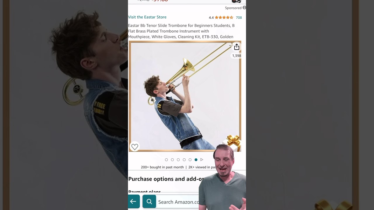 Do not buy this “Eastar”trombone from Amazon. Cheap for a reason. Not recommended for beginners.