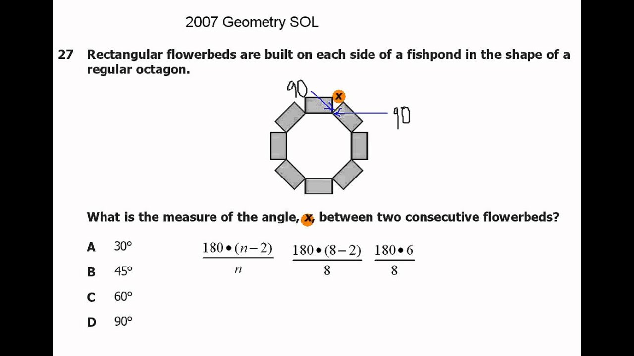 2007 Virginia Geometry SOL Problem 27