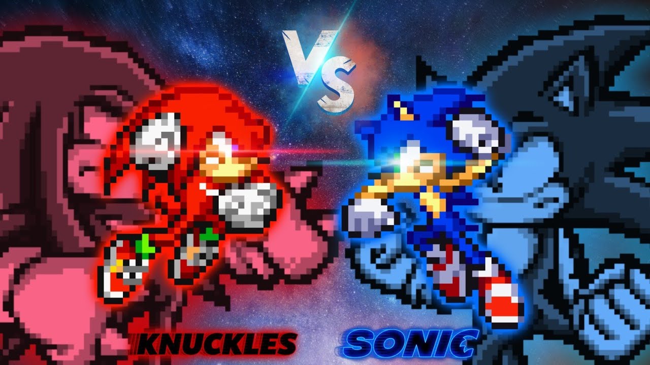 sonic vs knuckles sprite animation / flipaclip animation / Android animation