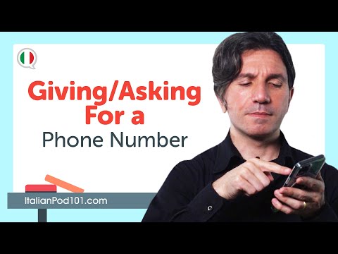 Ways to Ask for a Phone Number in Italian