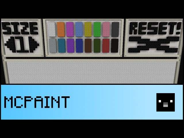 MCPaint: Paint in Vanilla Minecraft 1.10! Minecraft Map