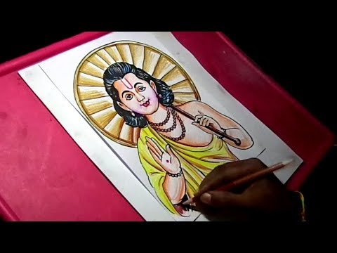How to Draw Lord Vamana Avatar color Drawing – William Poirier