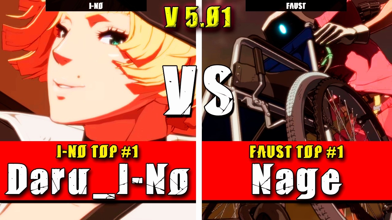 GGST |  Daru_I-No (I-No) VS Nage (Faust) | Guilty Gear Strive High level gameplay