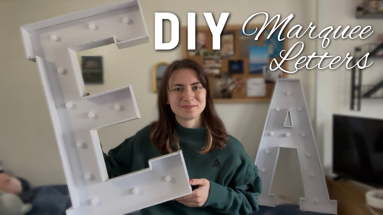 DIY Faux Marquee Letters