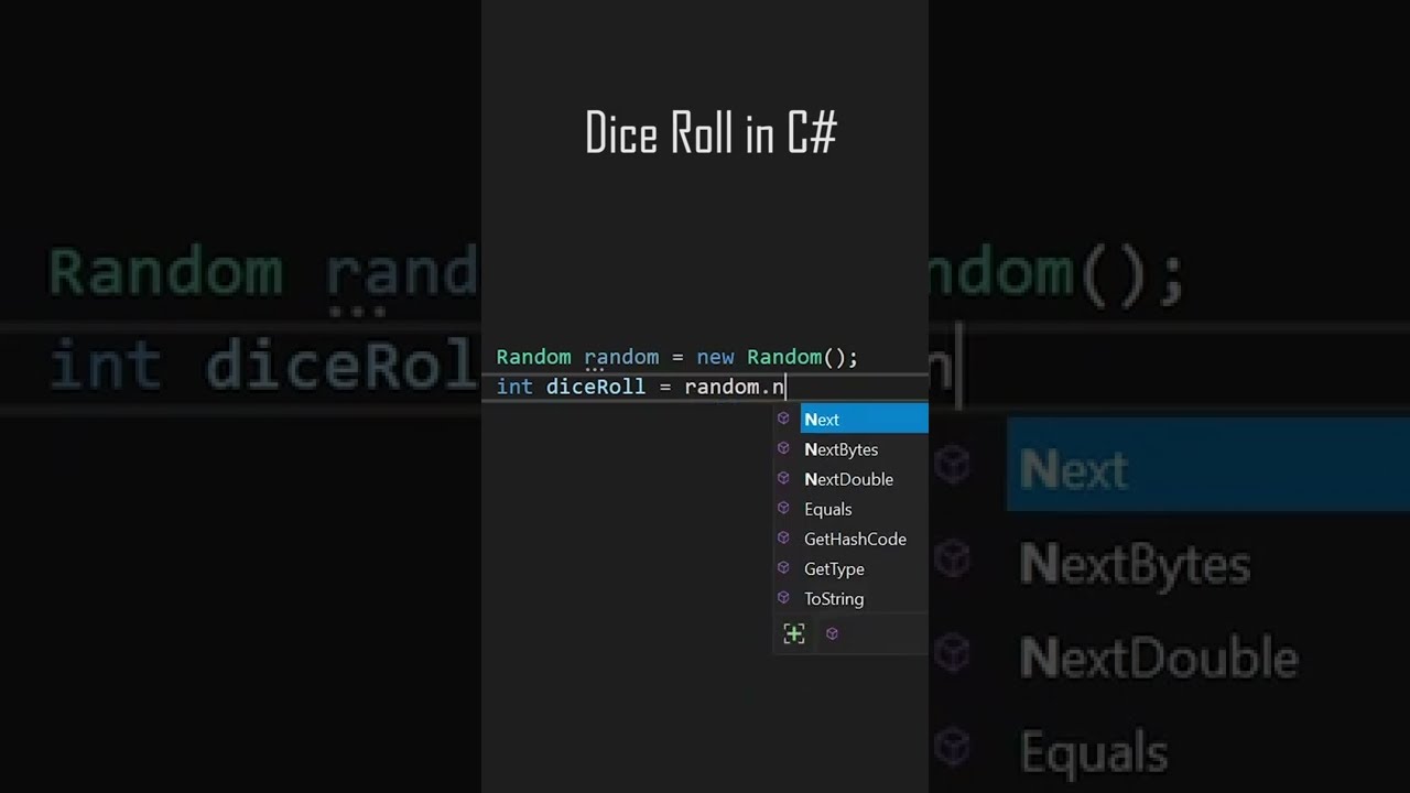 Dice Roll In C#