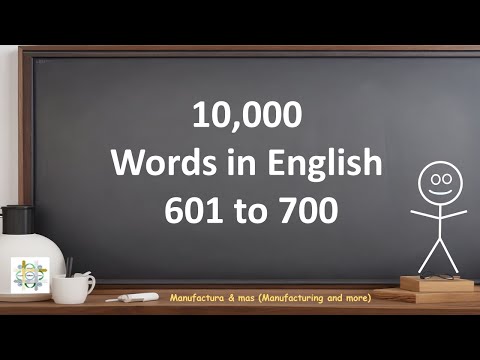 7 10,000 words used in English 601 to 700