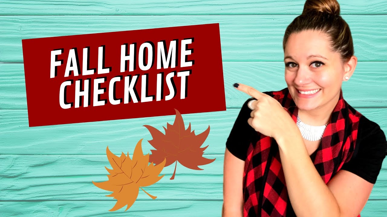 Fall Checklist / Fall Clean up / Home Maintenance Checklist Printable