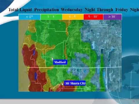Strong Winter Storm for Southern Oregon and Northern California This Week