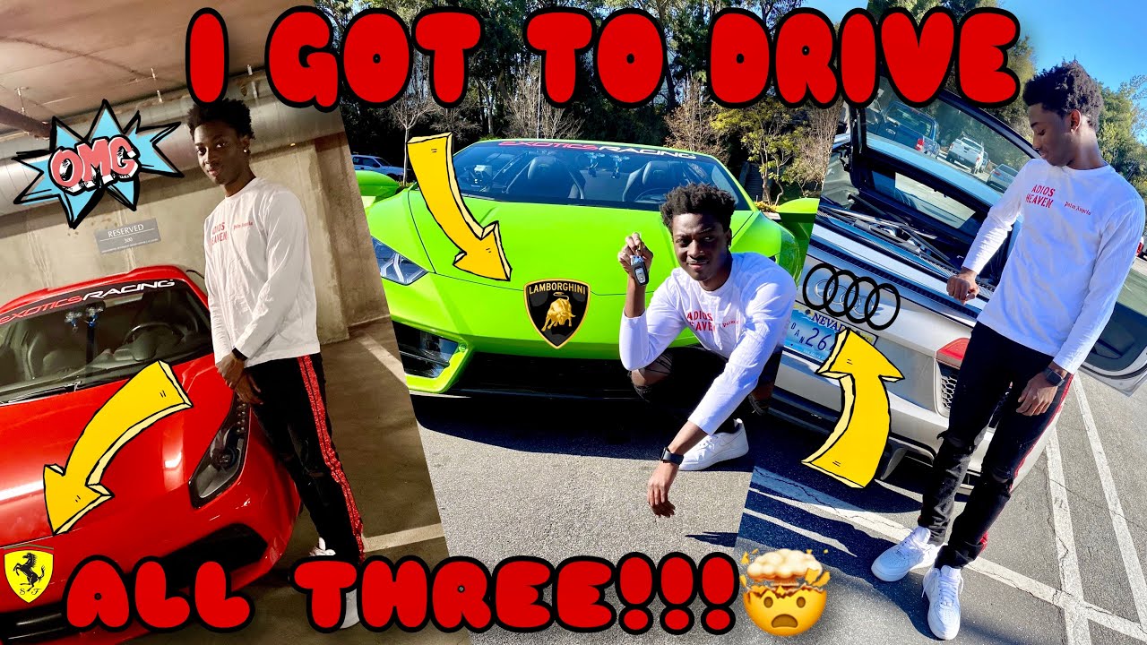 I GOT TO DRIVE THESE EXOTIC CARS IN LOS ANGELES!!!