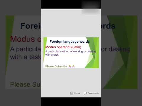 #short video#modus operandi#foreign #language words#latin word#viral shorts