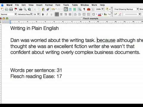 Flesch Reading Ease Tool and test
