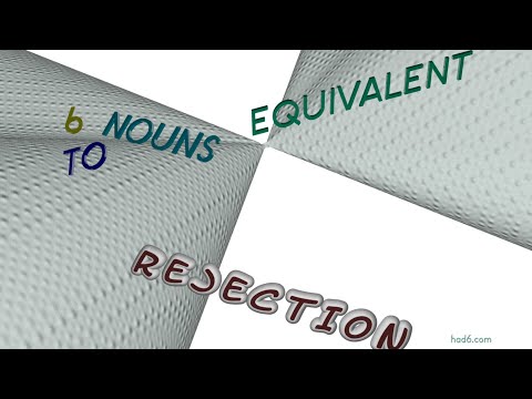 rejection - 6 nouns meaning rejection (sentence examples)