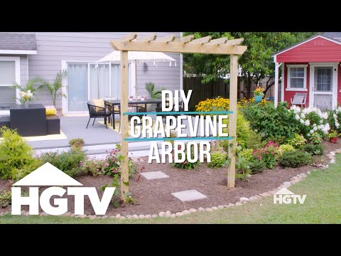 Garden Love: DIY Grapevine Arbor | HGTV