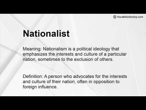 Nationalist Meaning