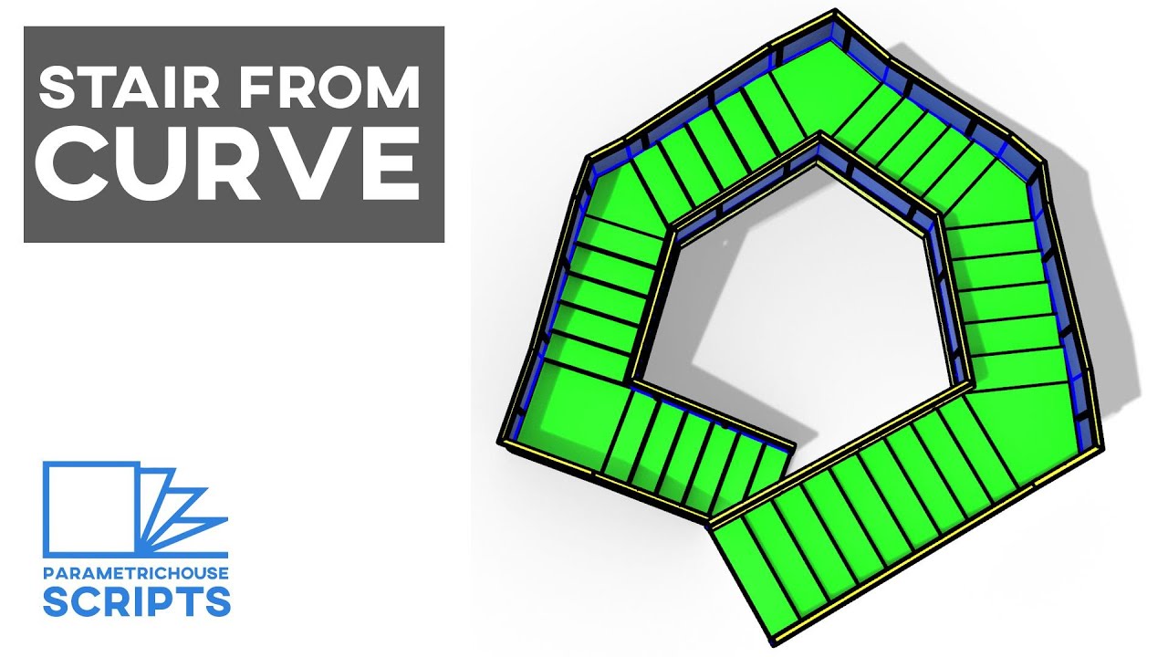 Stair from Curve (Grasshopper Script)