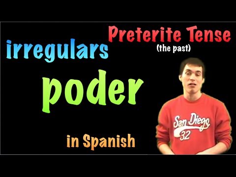 02 Spanish Lesson - Preterite - Irregulars - Poder