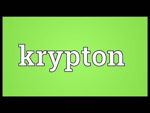Krypton Meaning