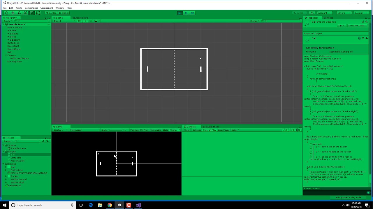 Pong: Part 8 (Unity)