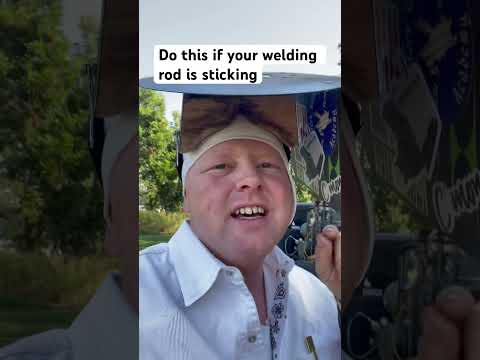 Frustrated? Cause your welding rod is sticking? Try this #welding #mobile #farm