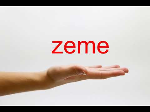 How to Pronounce zeme - American English